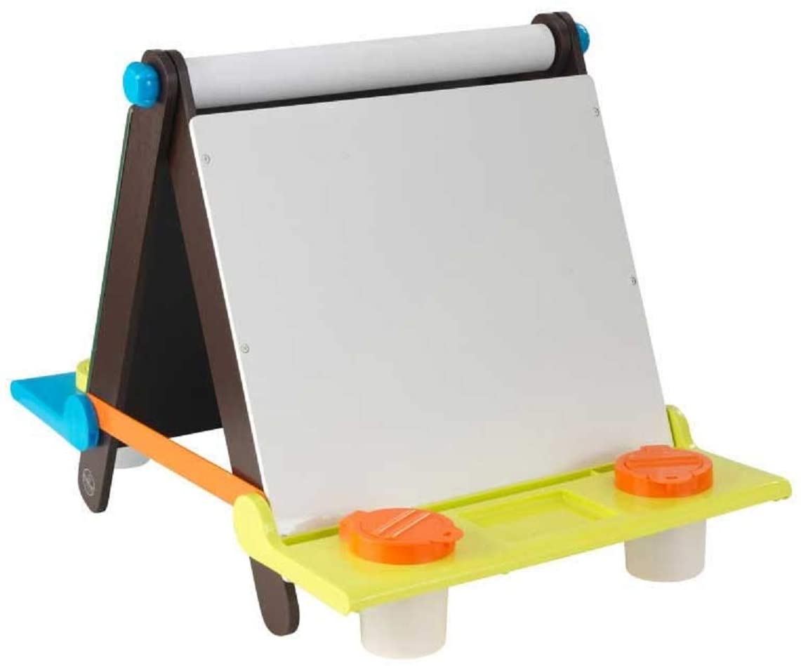 Tabletop Easel Espresso with Brights – Dzign Solutions Sensory Store